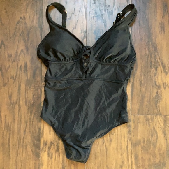Adore Me | Swim | Adore Me Black Plus One Piece Bathing Suit | Poshmark
